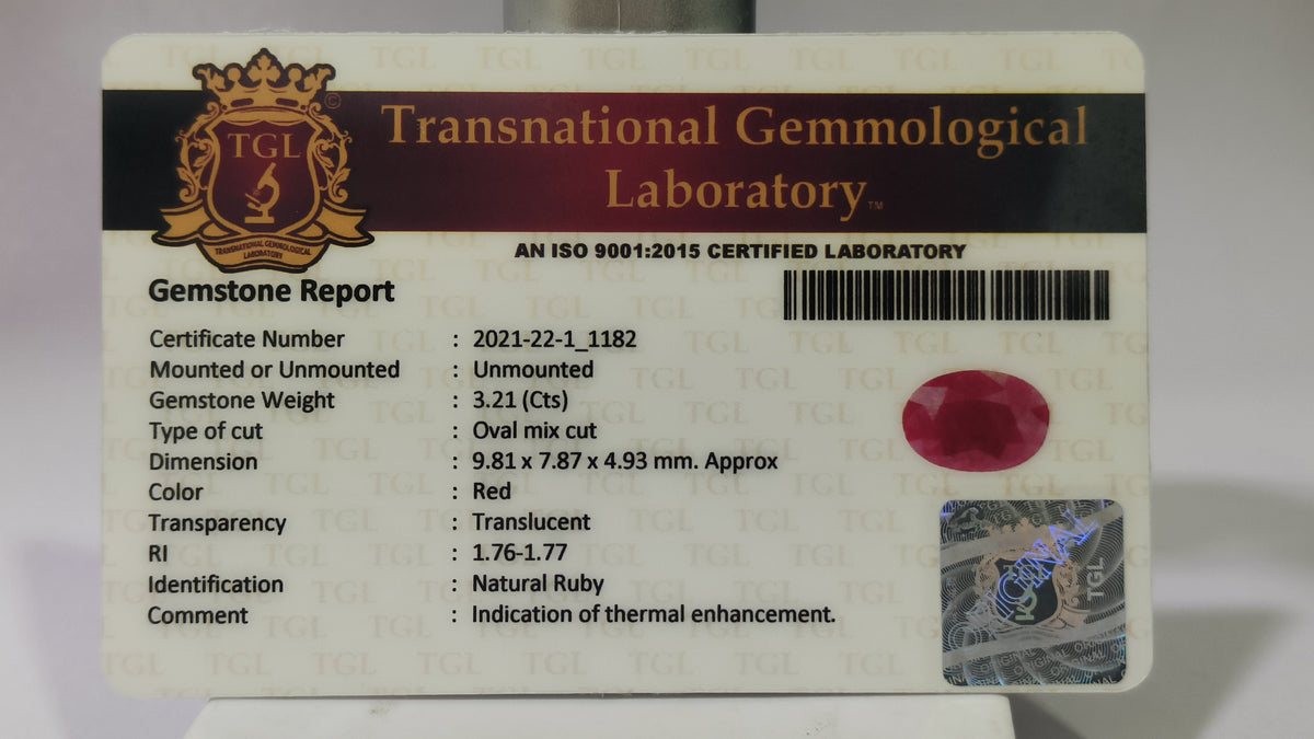 Ruby | RUB 23 | 3.21 Carat – BellarosaGems