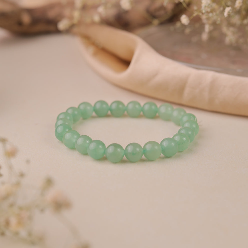 NATURAL LIGHT GREEN AVENTURINE BRACELET – BellarosaGems