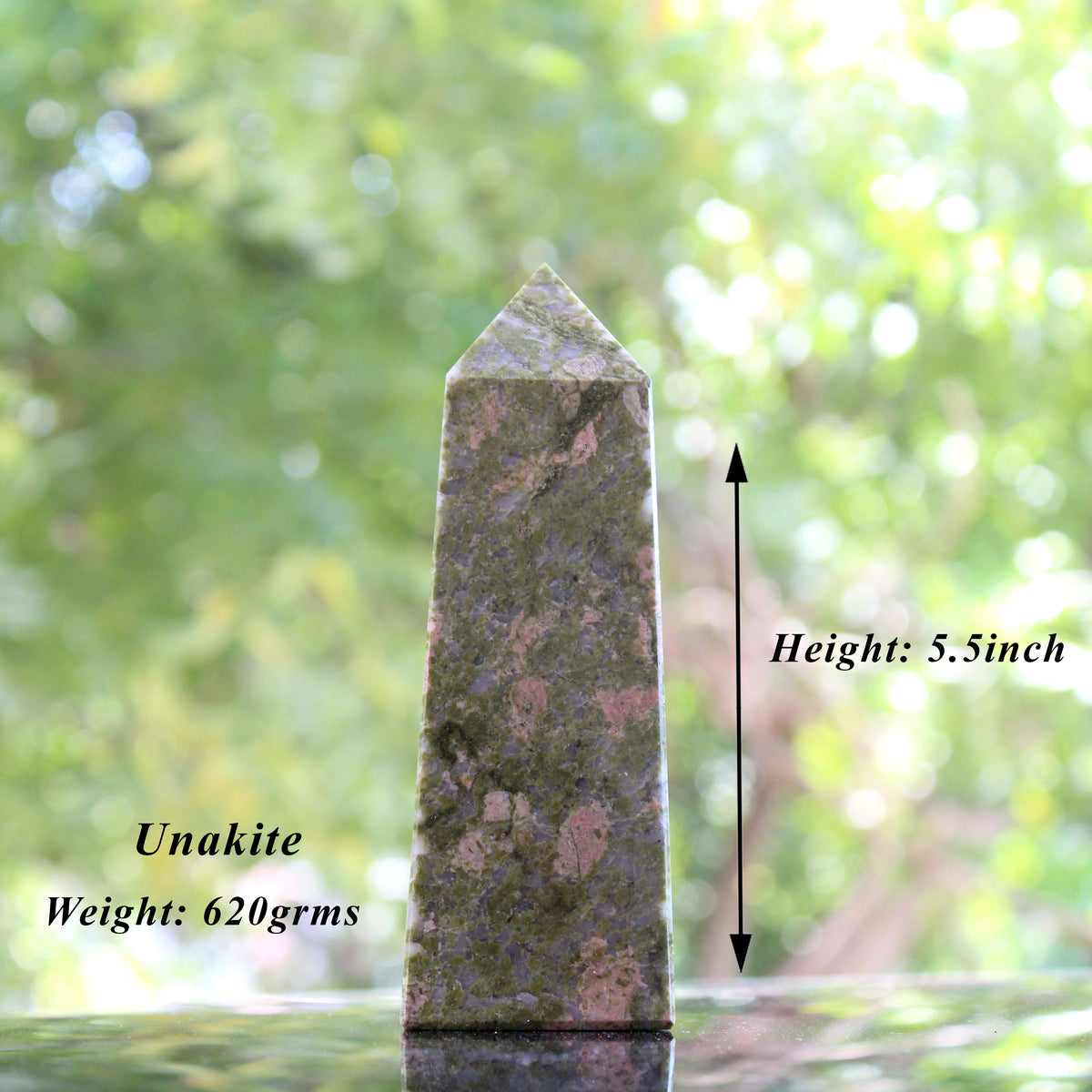 Natural Unakite Tower – BellarosaGems